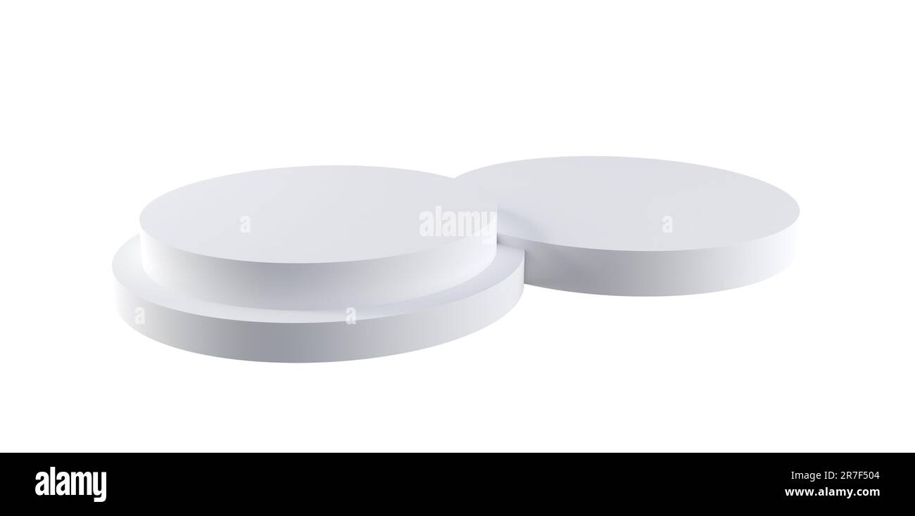 Minimalist round podium and scene with 3d rendering abstract background ...