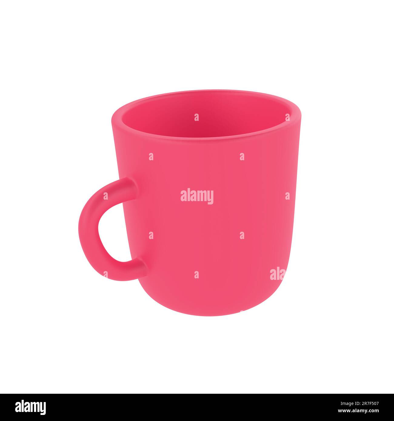 3d photo realistic red cup icon mockup rendering. Design Template for ...