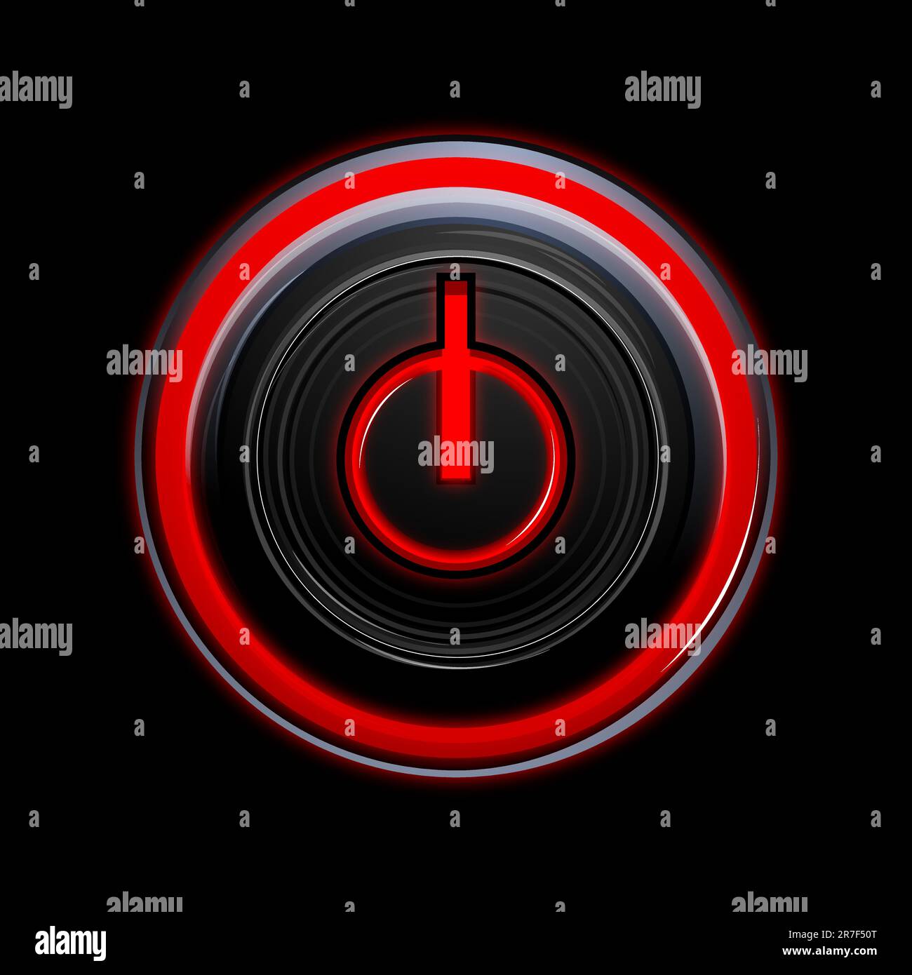 illustration of power button Stock Vector Image & Art - Alamy