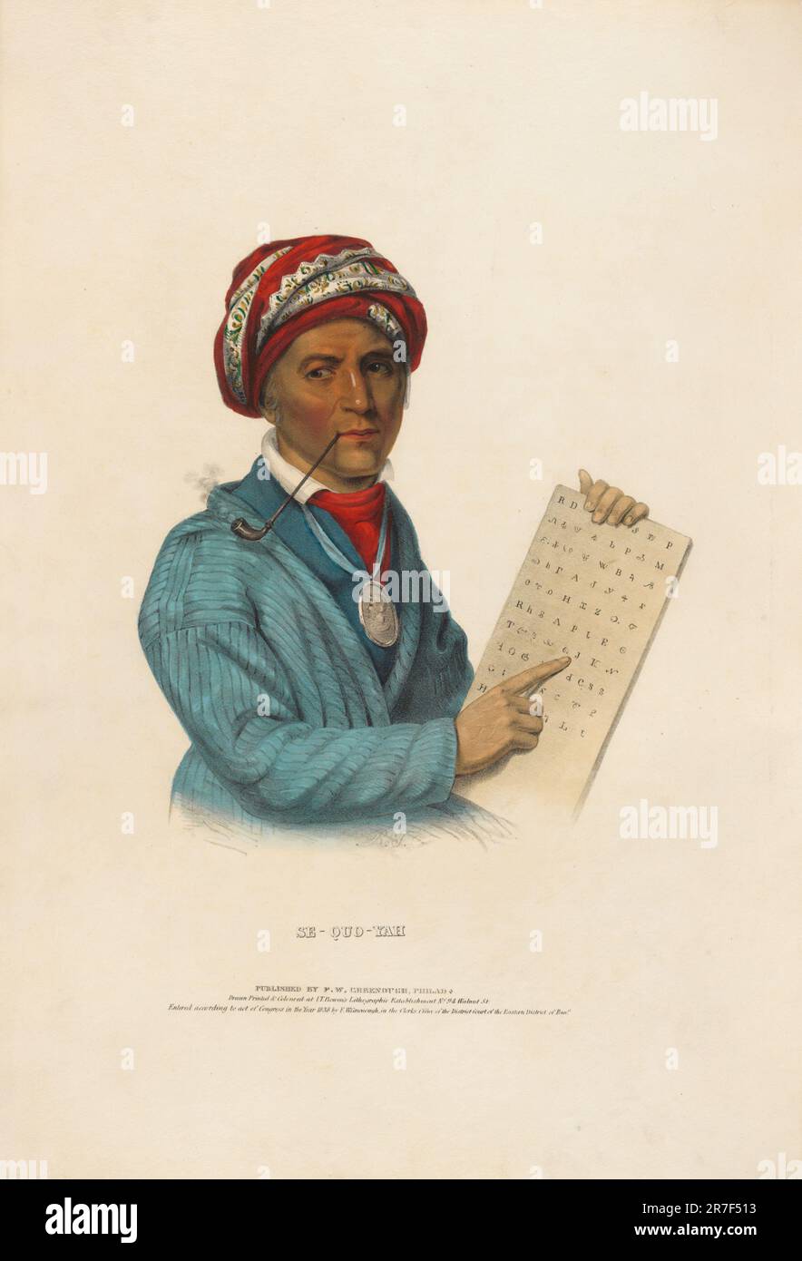Sequoyah writing hi-res stock photography and images - Alamy