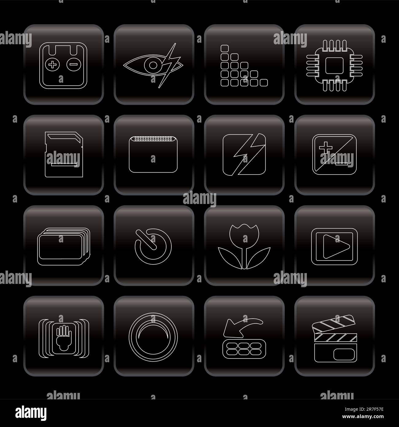 Continuous icons Stock Vector Images - Alamy