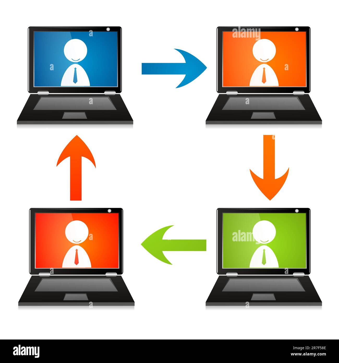 Networking graphics Cut Out Stock Images & Pictures - Alamy