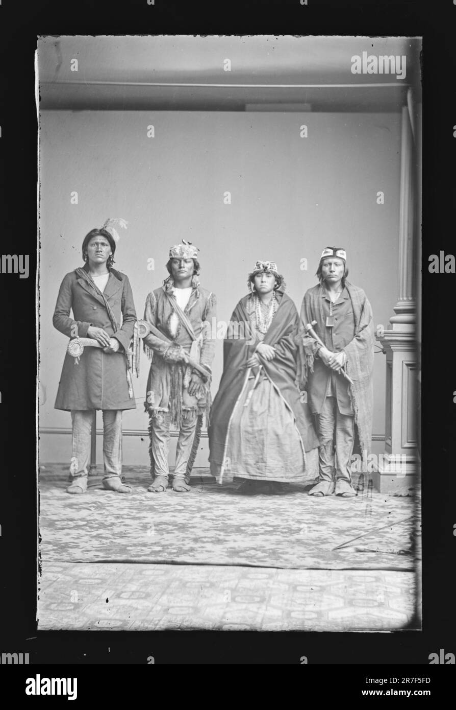 Indian Group c. 1860-1870 Stock Photo - Alamy