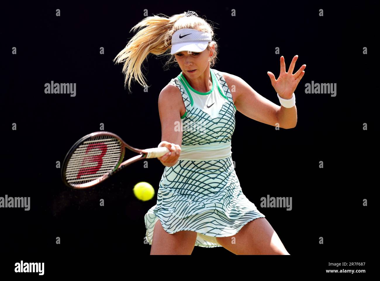 Katie Boulter in action against Daria Snigur (not pictured) during her ...