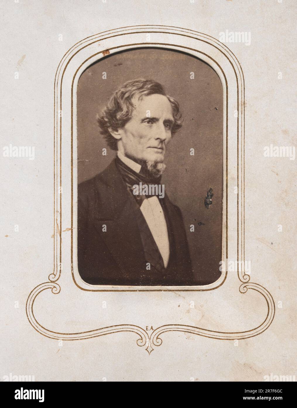 Jefferson Davis c. 1861-1865 (after earlier photograph Stock Photo - Alamy