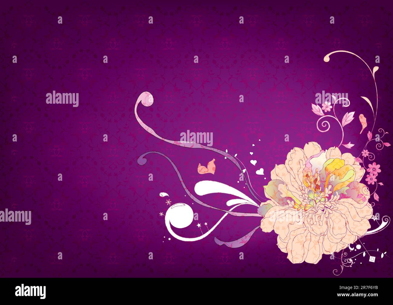 Purple leaf backdrop Stock Vector Images - Alamy