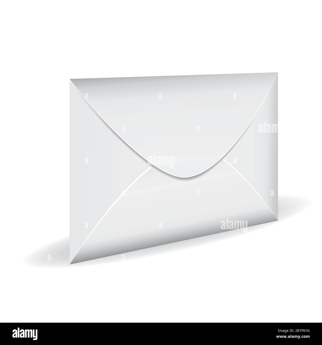 Vector icon closed white mail envelope isolated Stock Vector Image ...