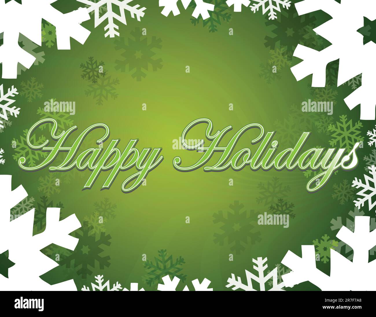 Happy holidays themed background with snowflakes and stars Stock Vector ...