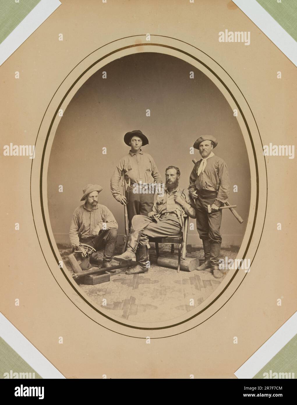 Clarence King and the Field Party of 1864 1864 Stock Photo - Alamy