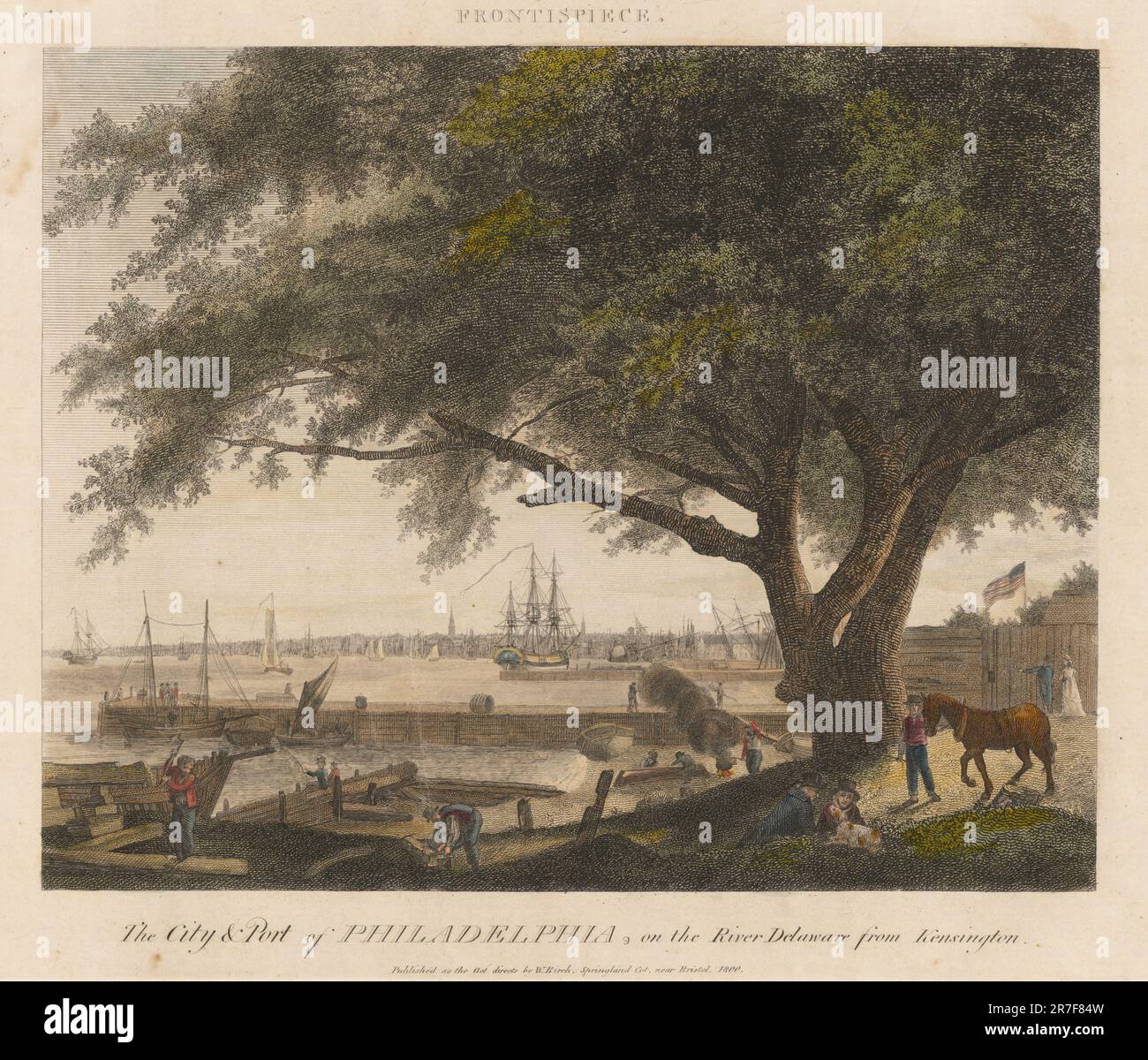 The City and Port of Philadelphia, on the River Delaware from ...