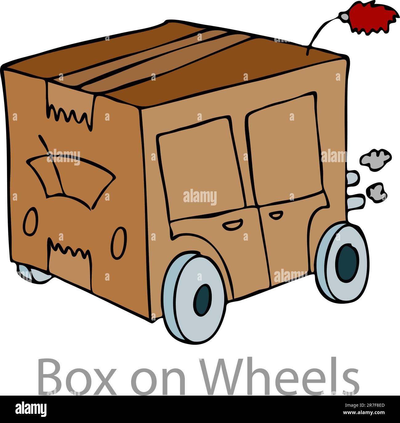 Cardboard box car hi-res stock photography and images - Alamy