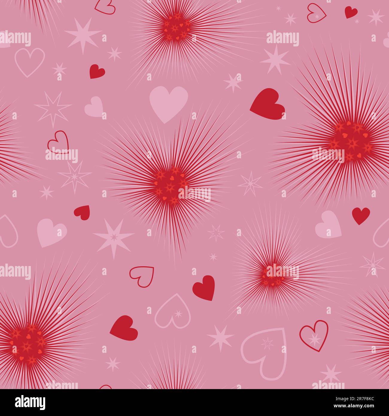 Excellent seamless valentine background. Vector illustration Stock ...