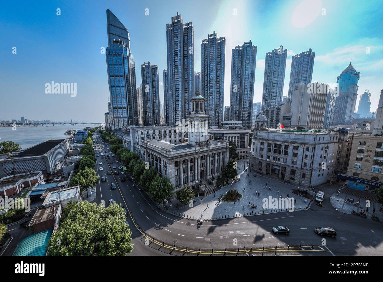 Wuhan, China. 6th June, 2023. This aerial stitched photo taken on June ...