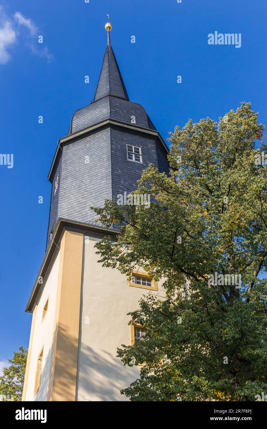 Tower of the Jakobskirche church in Weimar, Germany Stock Photo - Alamy