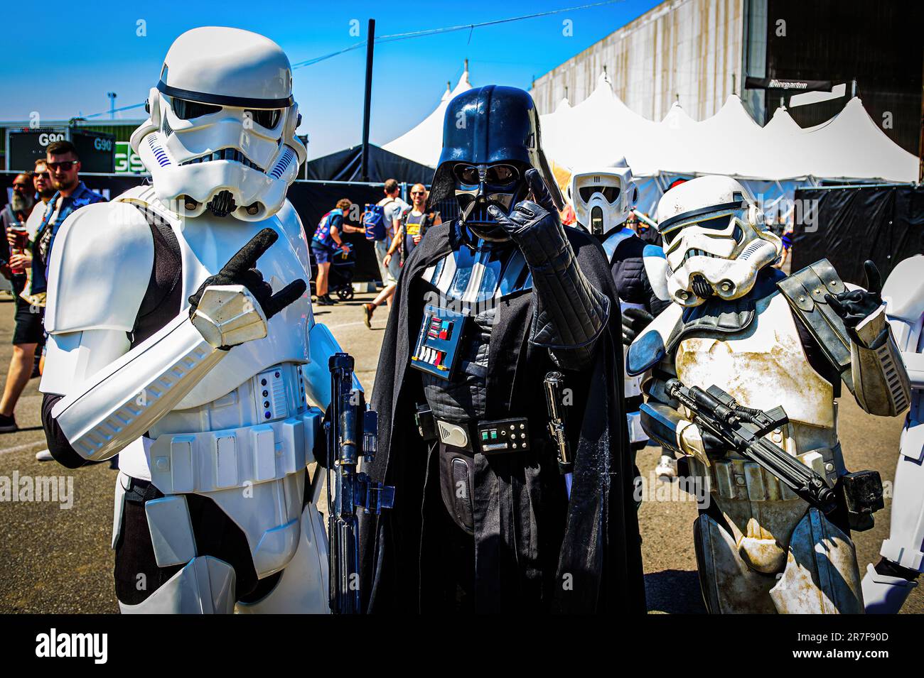 Copenhagen, Denmark. 14th June, 2023. Festival goers line up to enter ...
