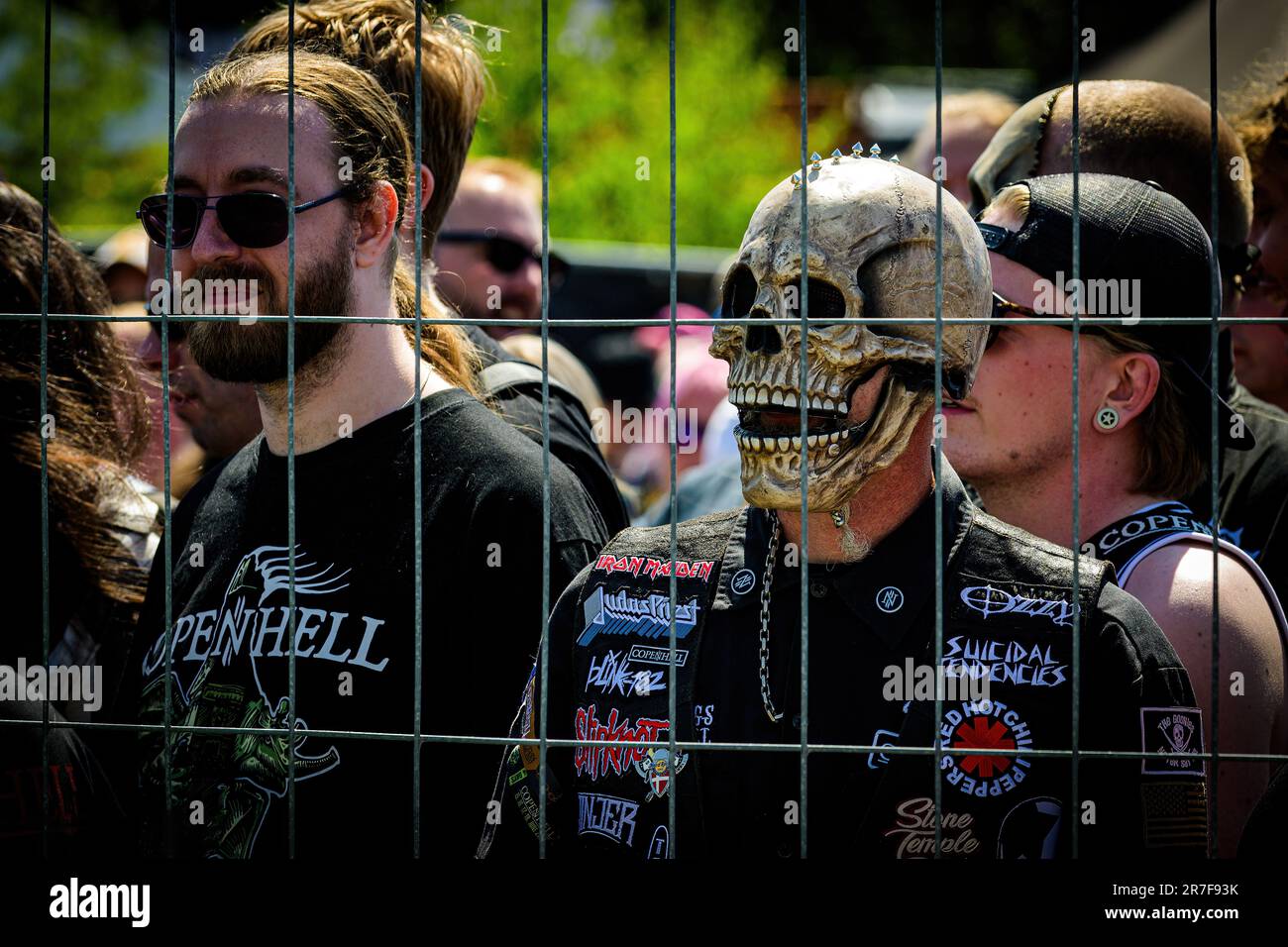 Copenhagen, Denmark. 14th June, 2023. Festival goers line up to enter ...