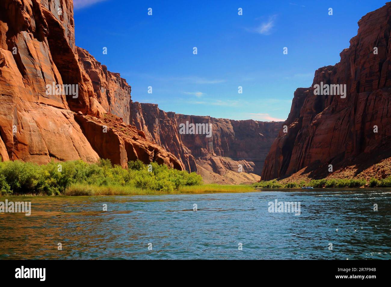 Colorado river and cliffs near Lee's Ferry Arizona Stock Photo - Alamy