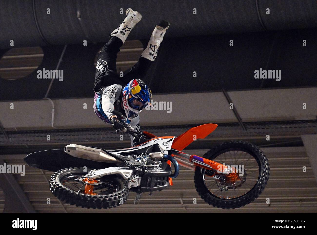 Erfurt, Germany. 15th June, 2023. Luc Ackermann, freestyle motocross ...