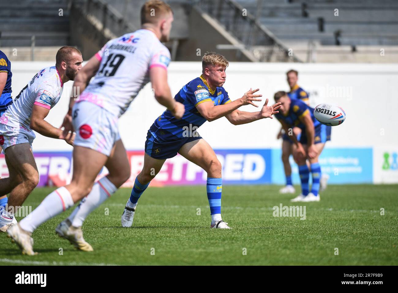 Wakefield, England - 11th June 2023 - Wakefield Trinity's Harry Bowes in action. Rugby League ...