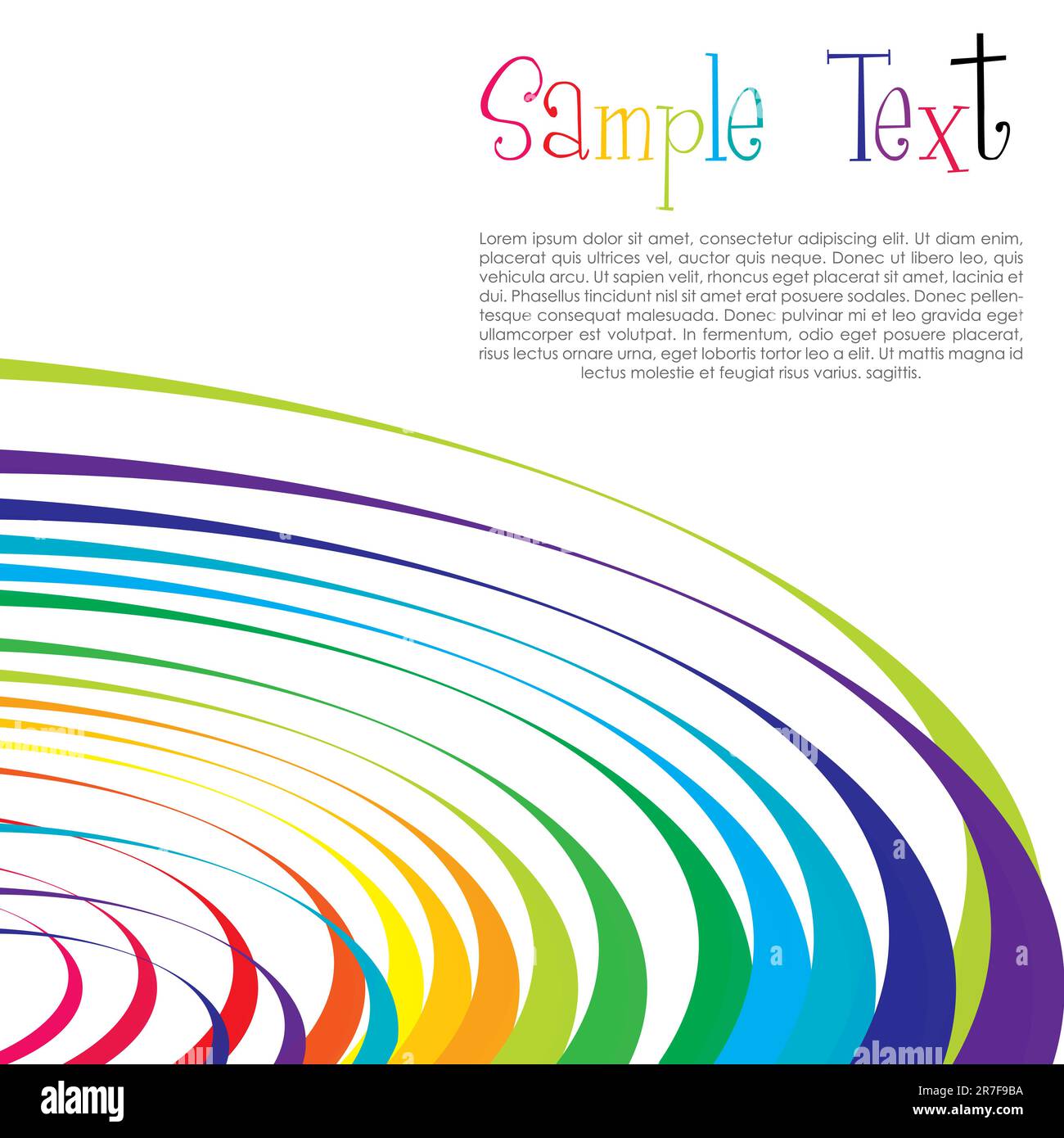 illustration of colorful wavy background Stock Vector Image & Art - Alamy