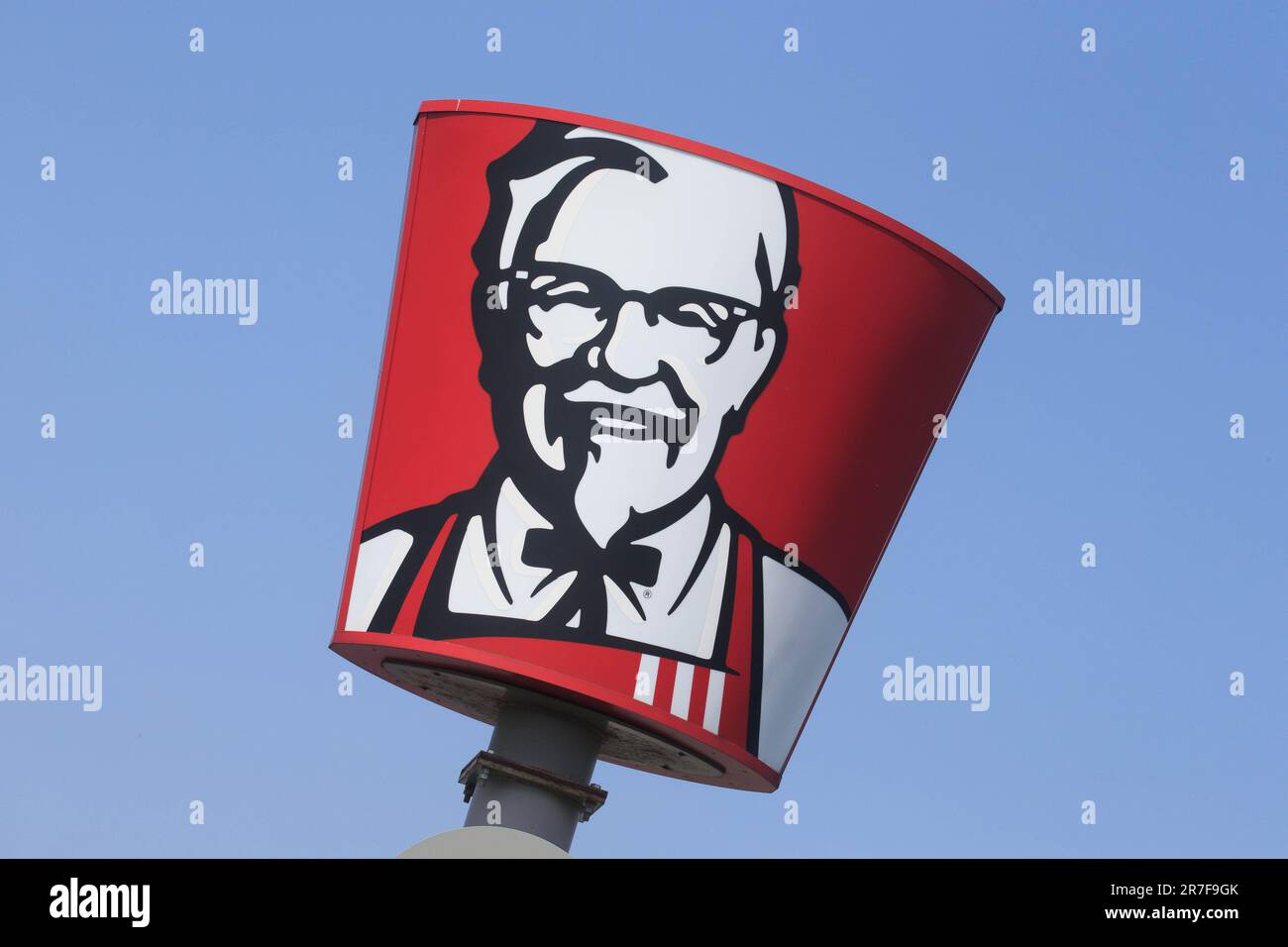 Kentucky fried chicken sign Stock Photo - Alamy