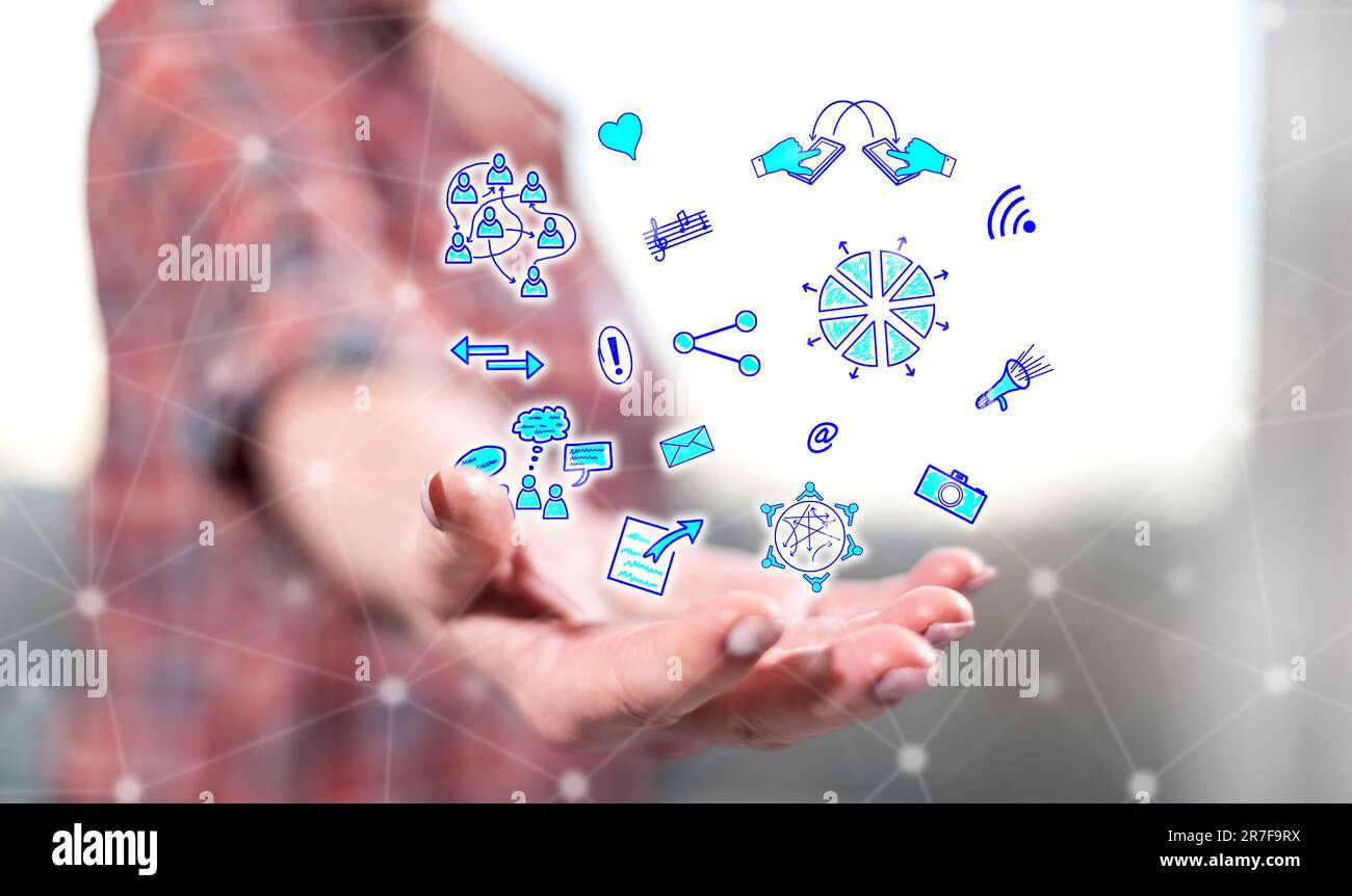 Hand share above hi-res stock photography and images - Alamy