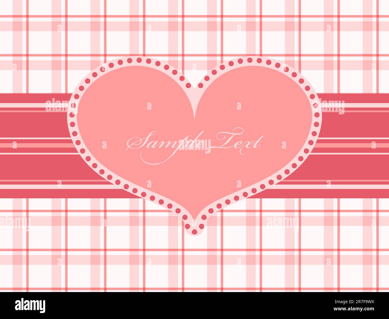 Vector vintage greeting card with heart Stock Vector Image & Art - Alamy