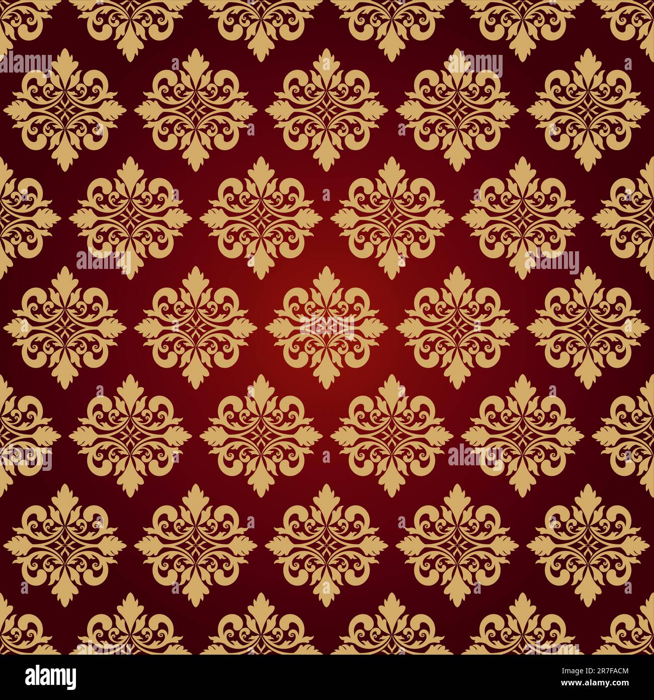 Baroque floral background gold and red Stock Vector Image & Art - Alamy