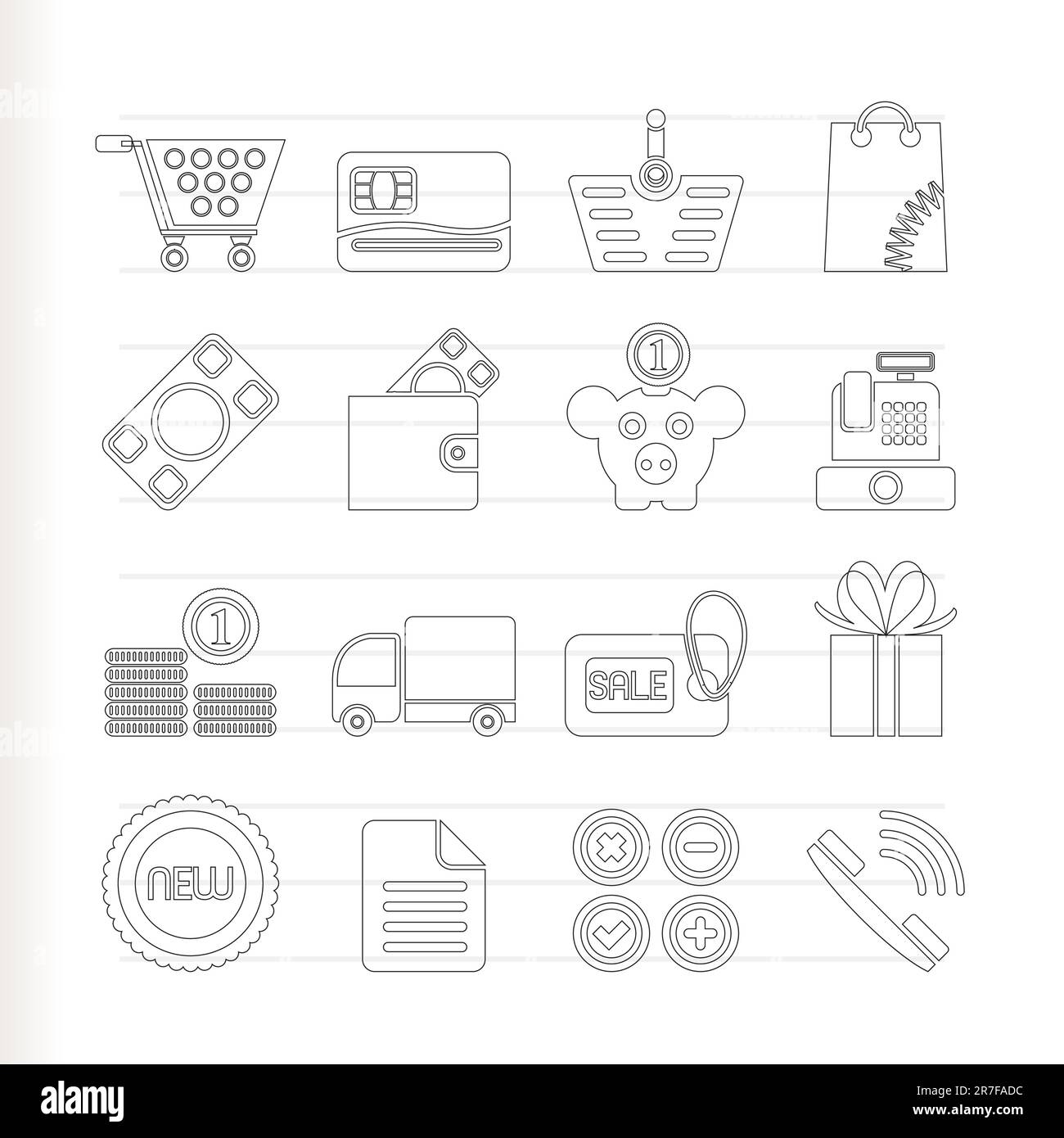 Electronic sales customer shop Stock Vector Images - Alamy