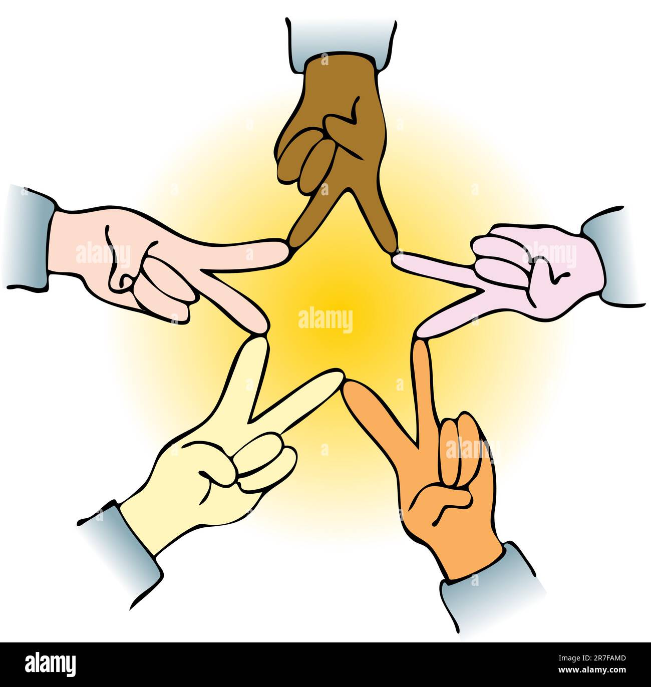 Hand forming Stock Vector Images - Alamy