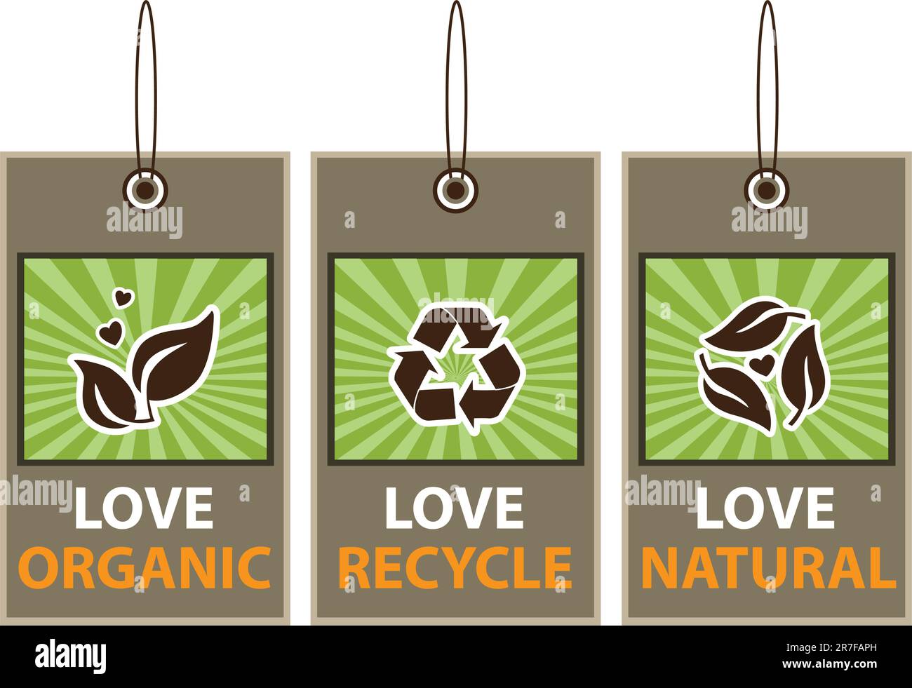 LOVE Organic, Recycle & Natural Tag- vector Stock Vector Image & Art ...