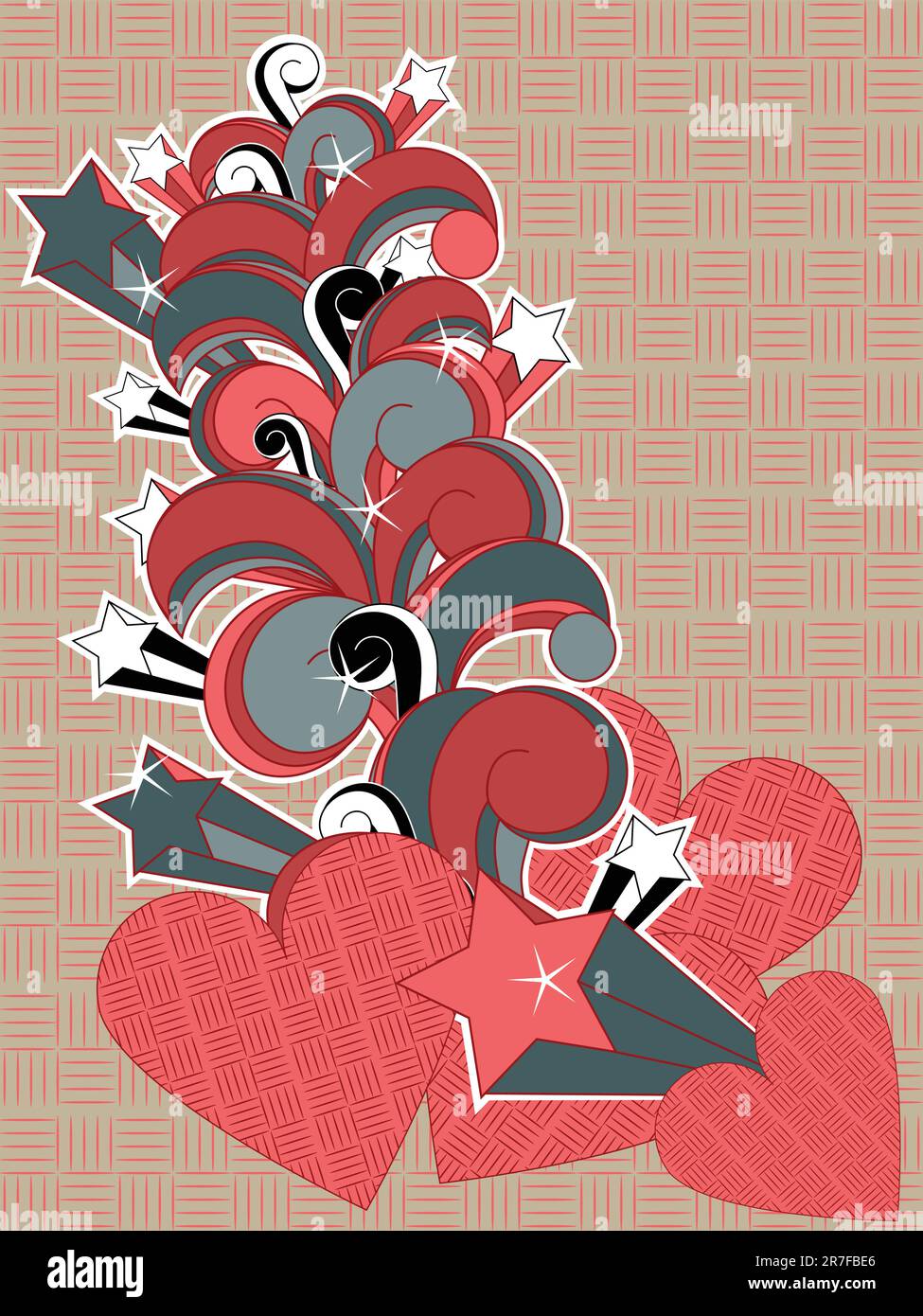Modern hearts design Stock Vector Images - Alamy