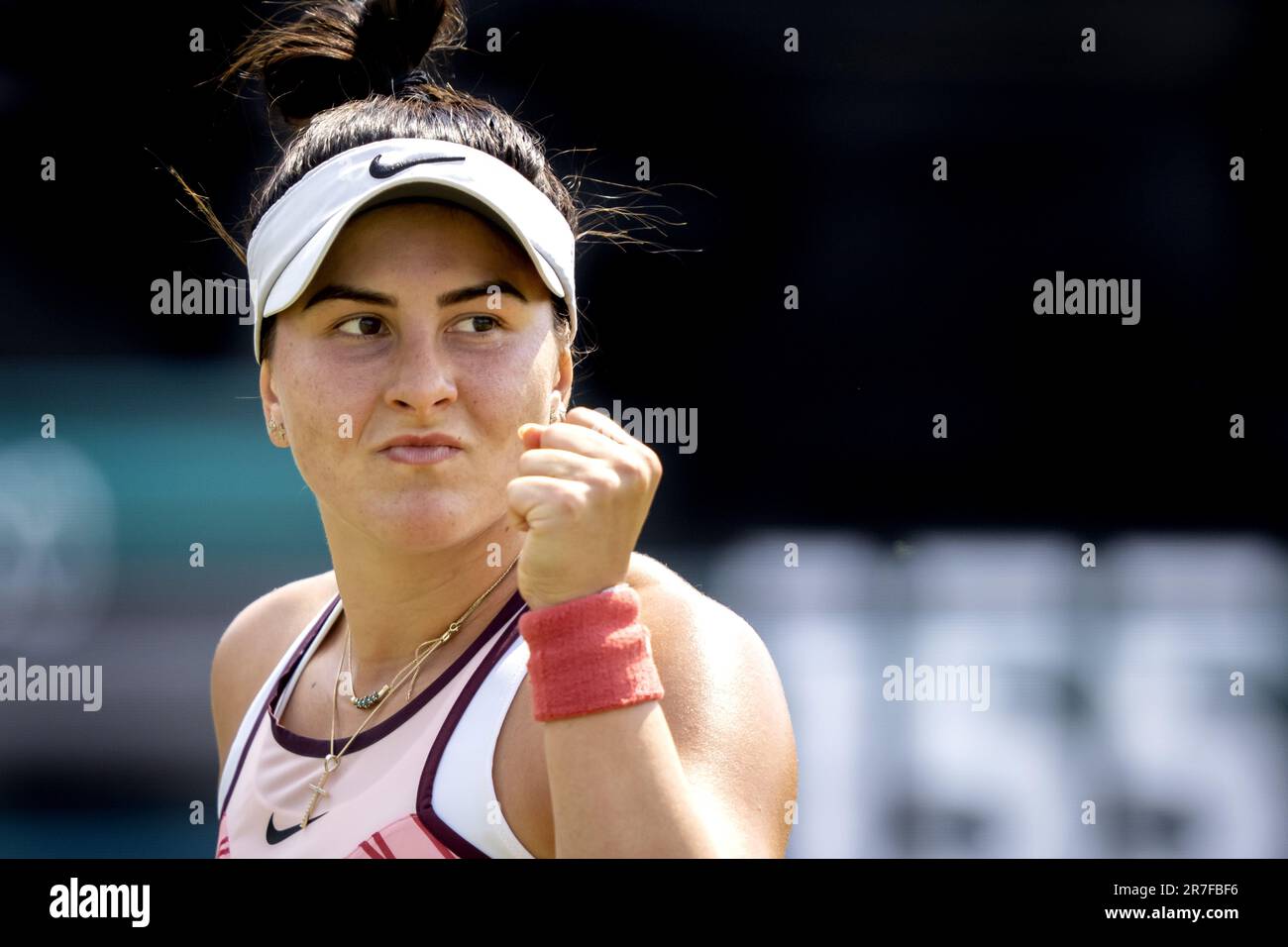 ROSMALEN - 15/06/2023, Bianca Andreescu (CAN) in action against ...