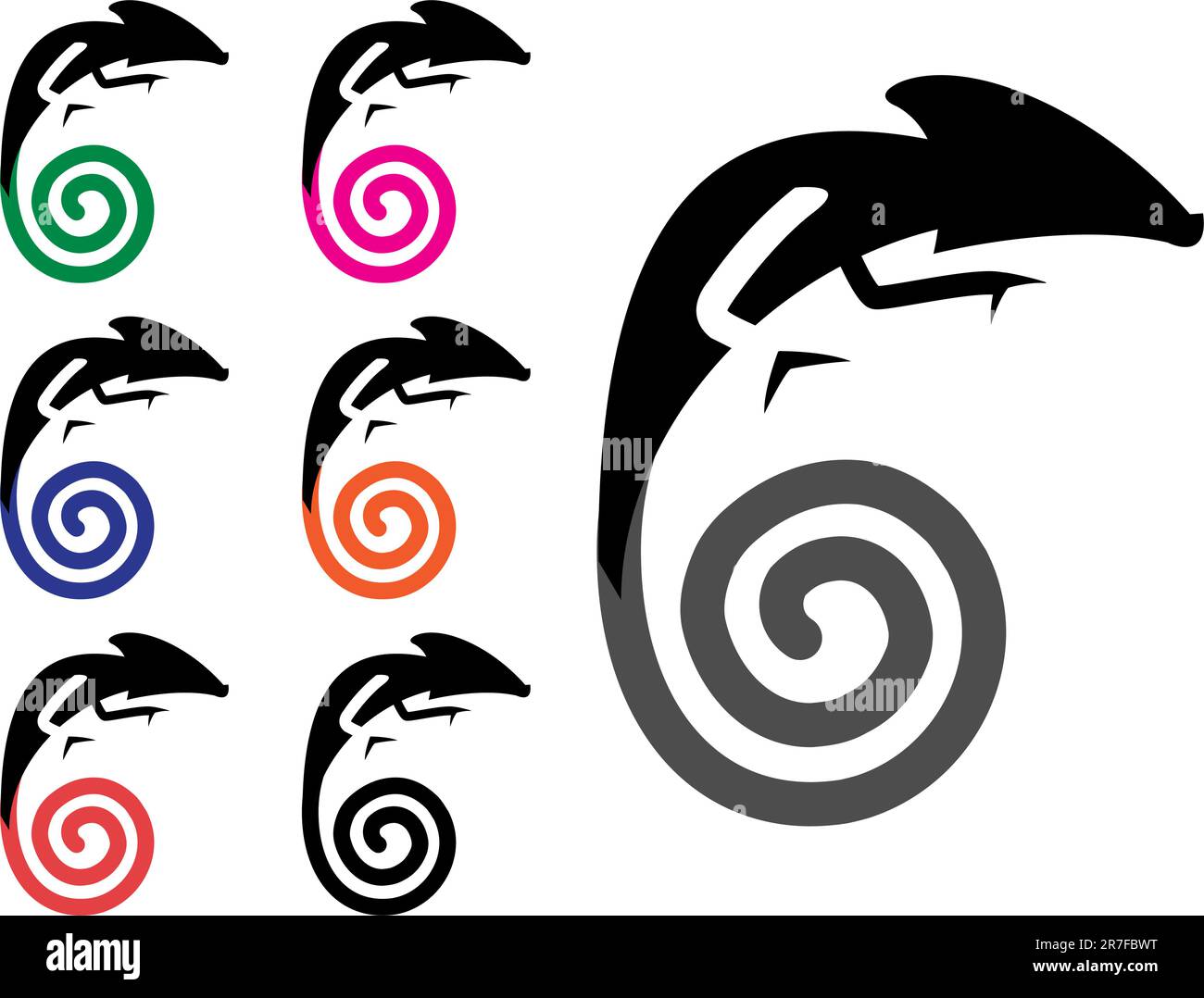 Pink tails Stock Vector Images - Alamy