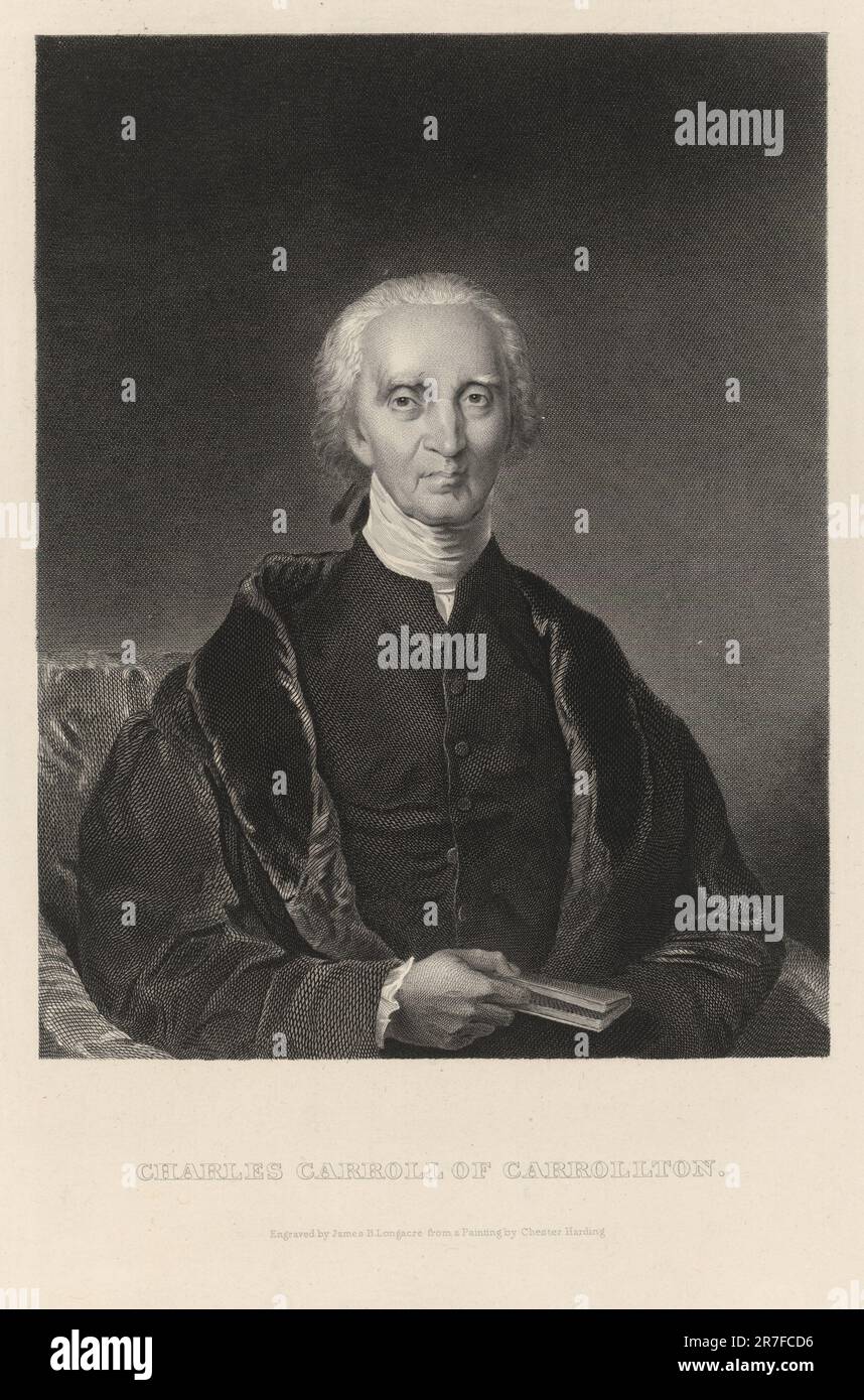 Charles Carroll 1830 Stock Photo - Alamy