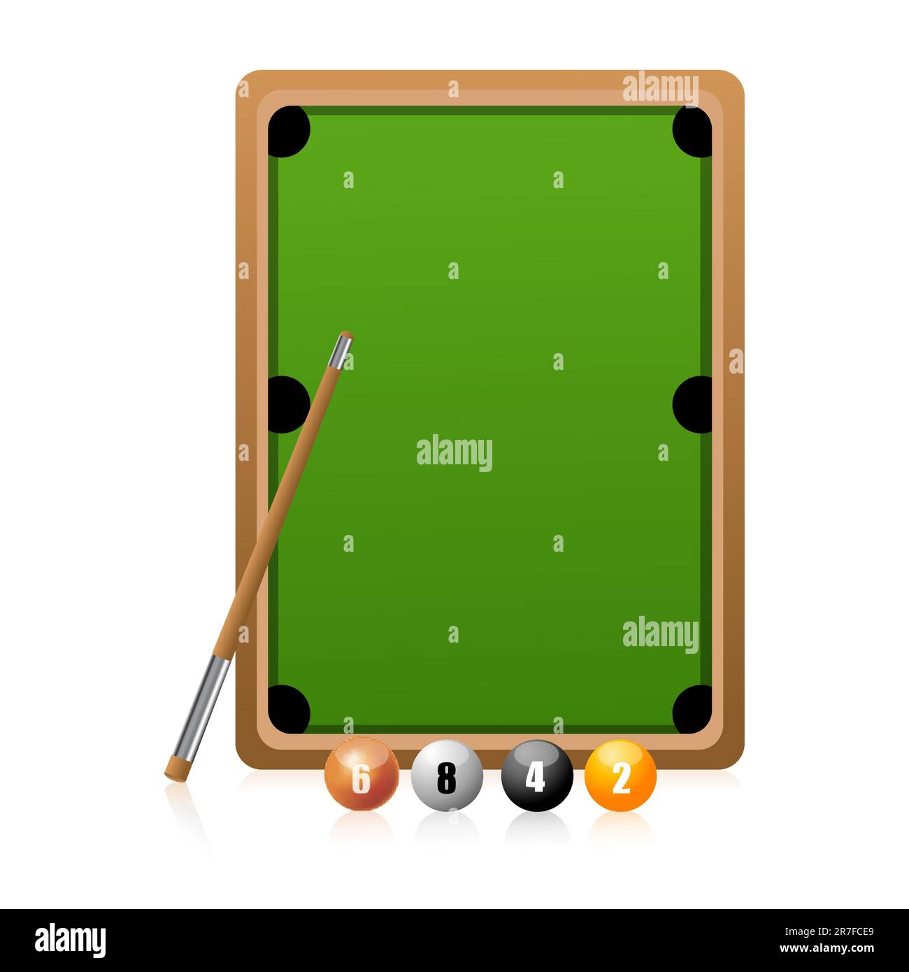 Illustration snooker play on Stock Vector Images - Alamy