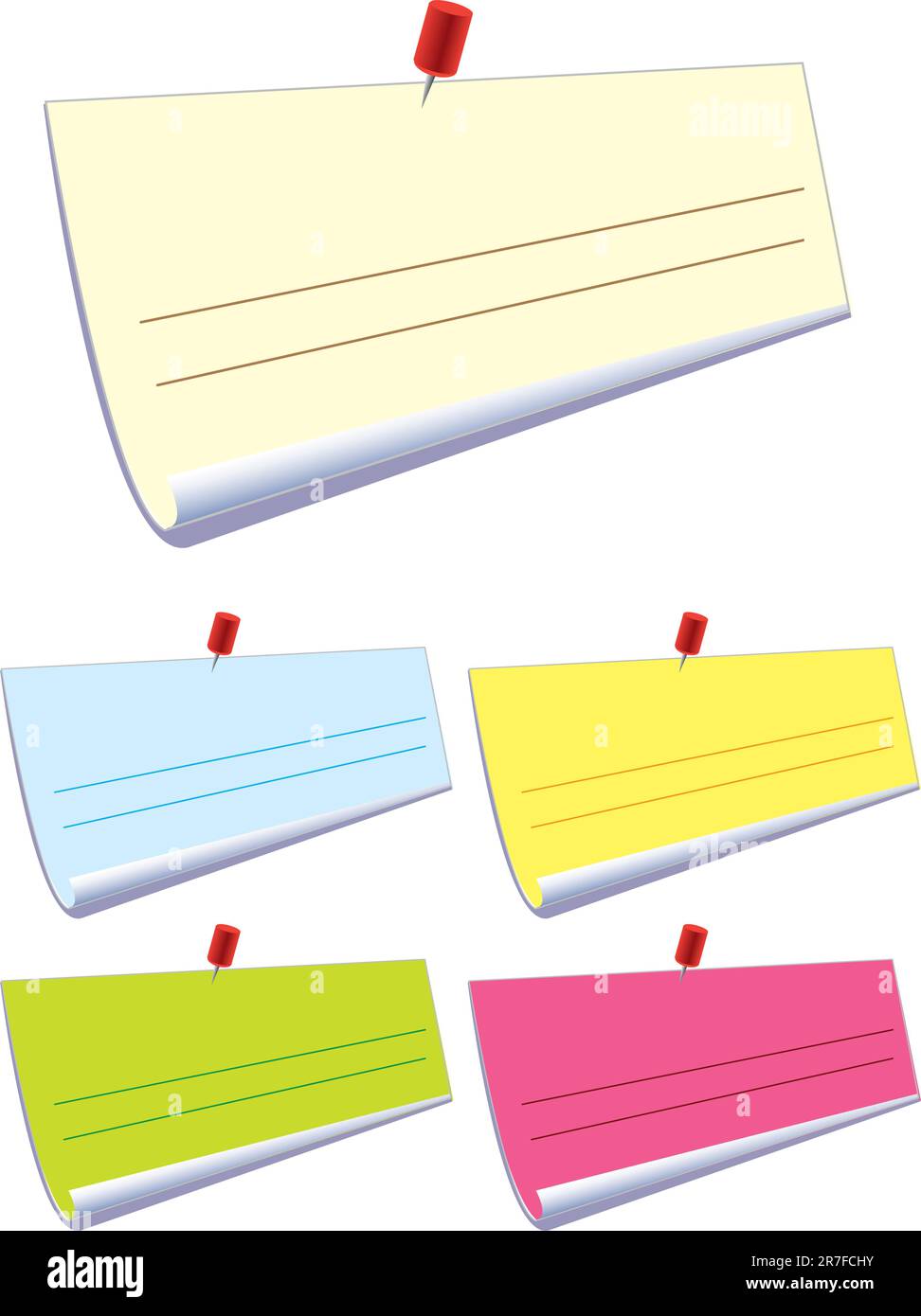 Note Pad- vector Stock Vector Image & Art - Alamy