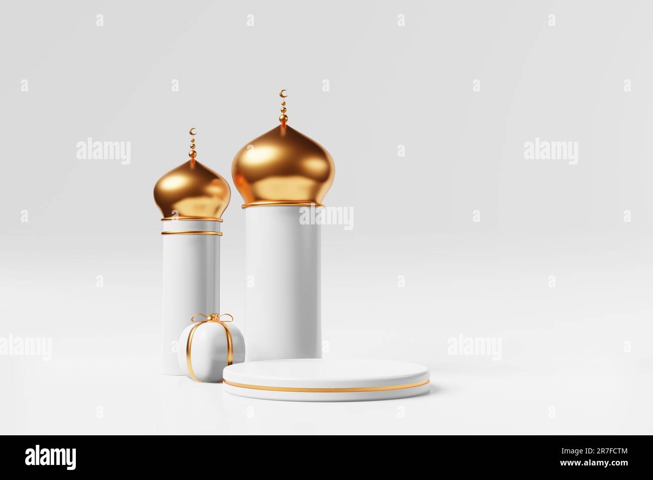 Islamic podium empty scene for product advertising 3d rendering ...