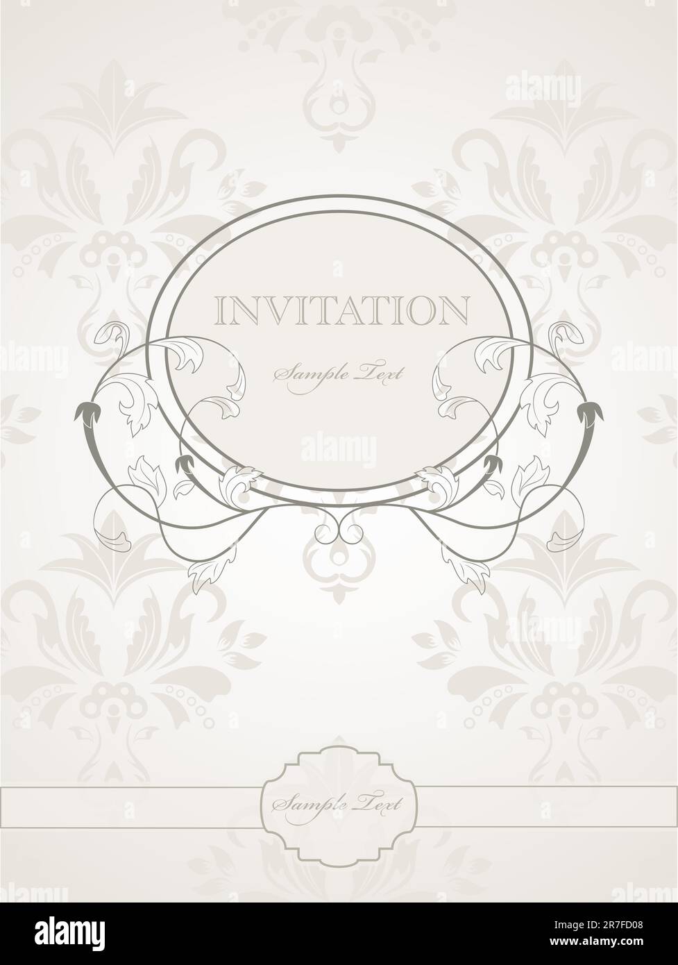 Vector vintage pattern for wedding invitation Stock Vector Image & Art ...