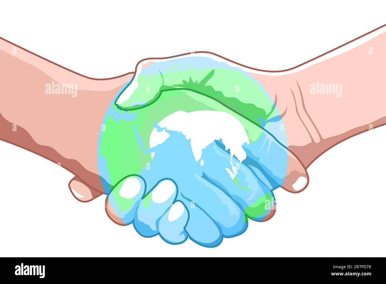 illustration of world deal on white background Stock Vector Image & Art ...