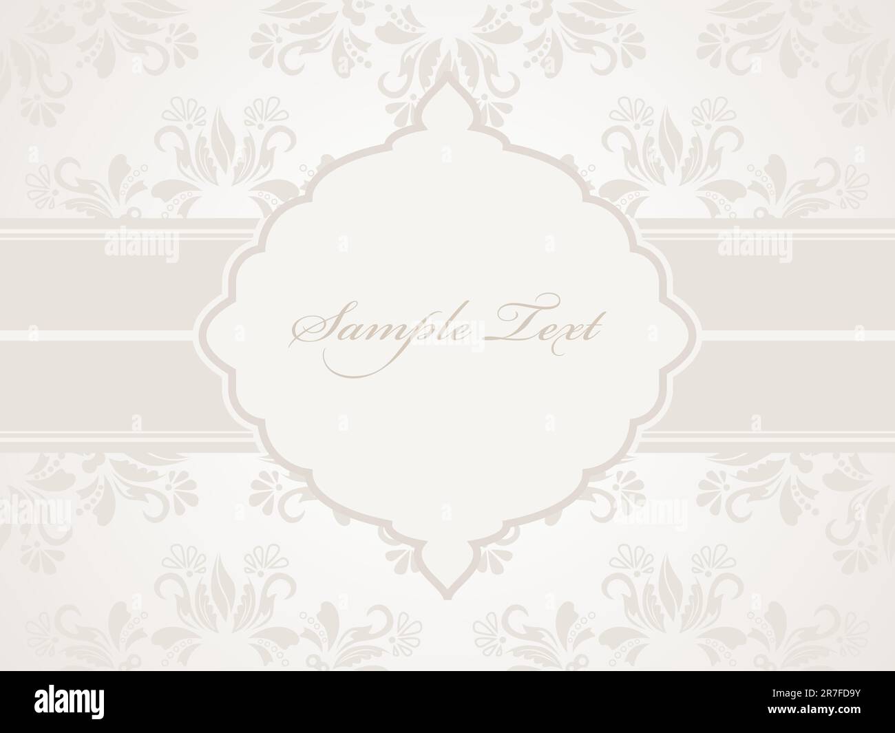Vector vintage silver wedding invitation Stock Vector Image & Art - Alamy