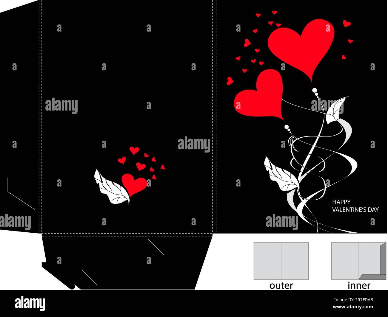 Template for decorative folder Stock Vector Image & Art - Alamy