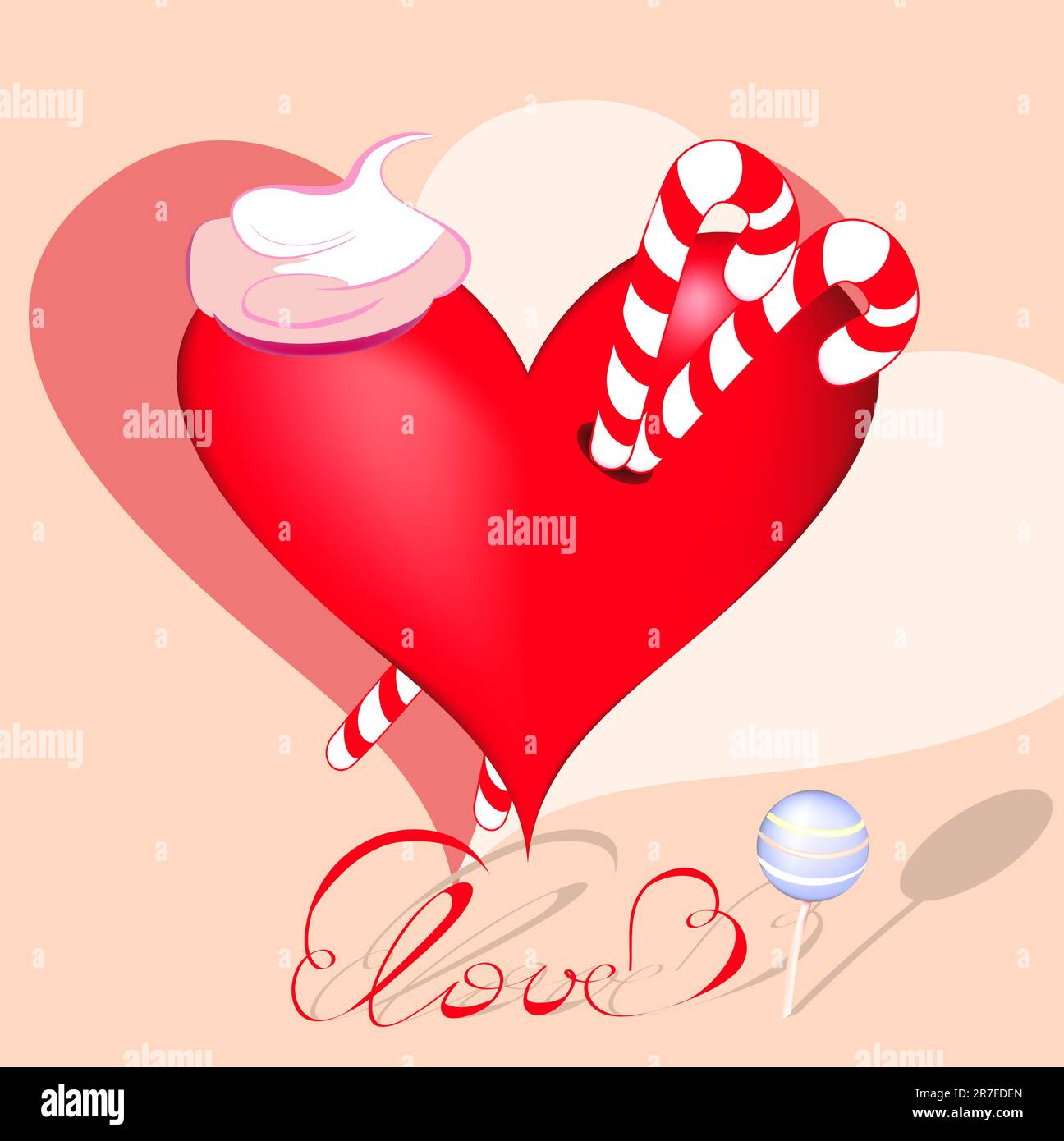 Scribble heart Stock Vector Images - Alamy