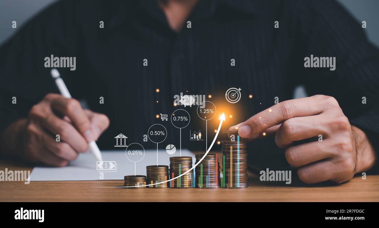 save, saving, planning and strategy, Stock market, Business growth ...