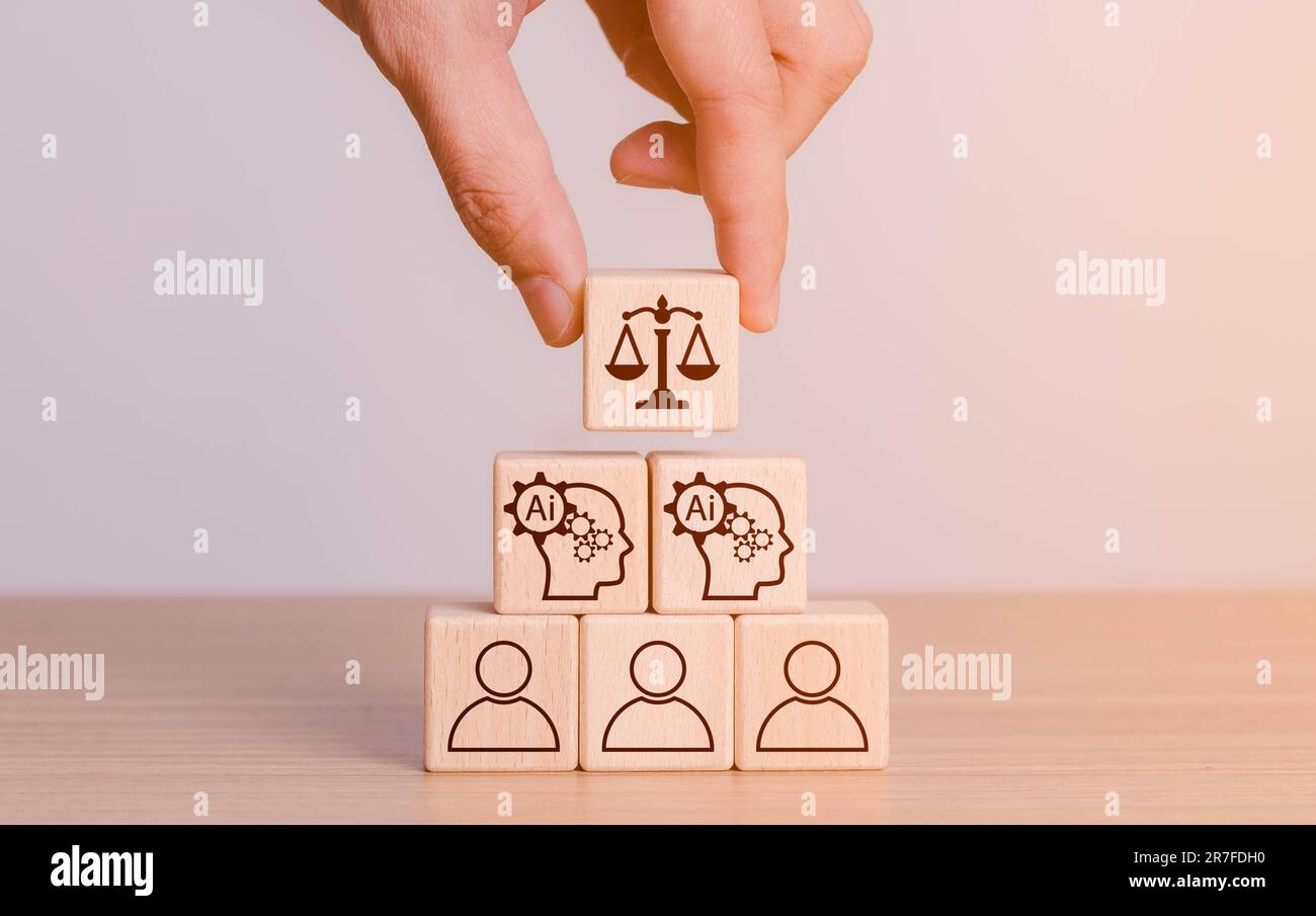 AI ethics or AI Law concept. Developing AI codes of ethics. Compliance ...