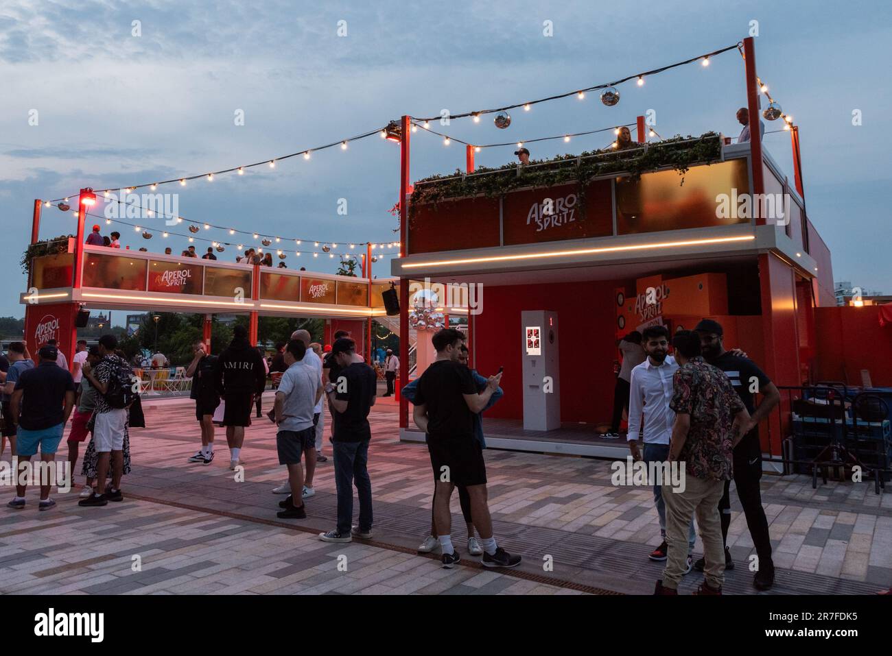 Aperol Spritz Aperidisco pop up bar disco at Battersea Power Station ...
