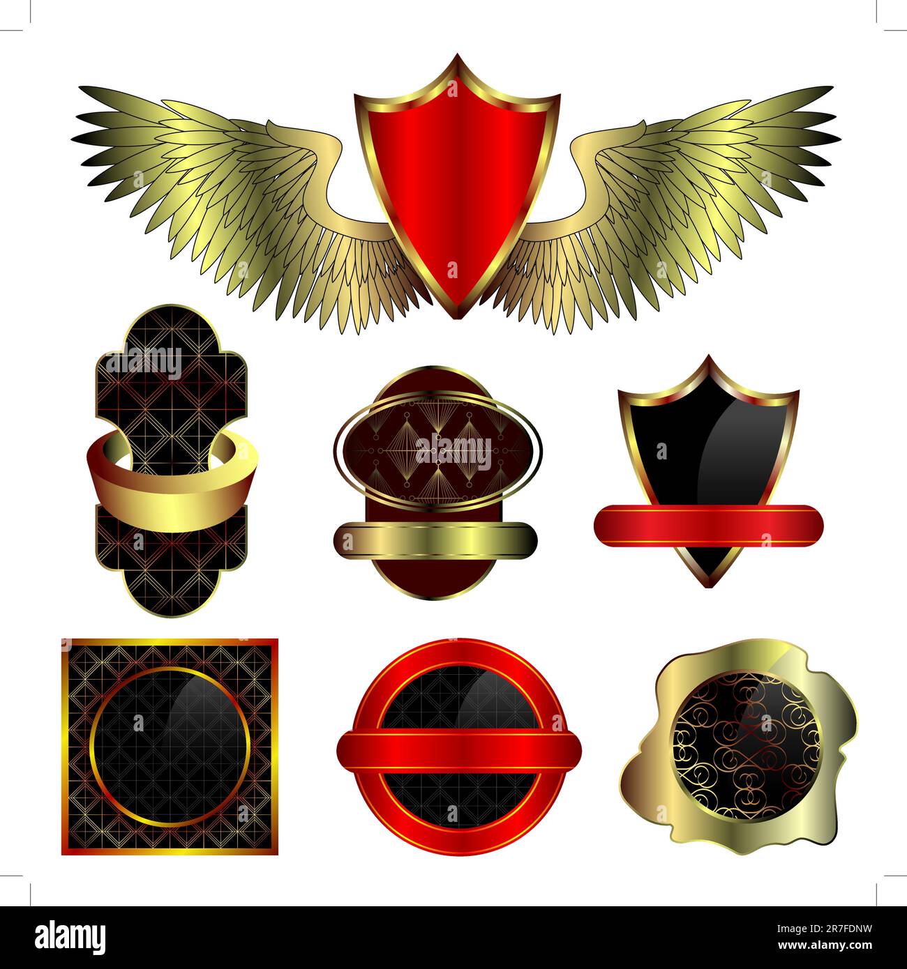 Decorative vintage label food Cut Out Stock Images & Pictures - Alamy