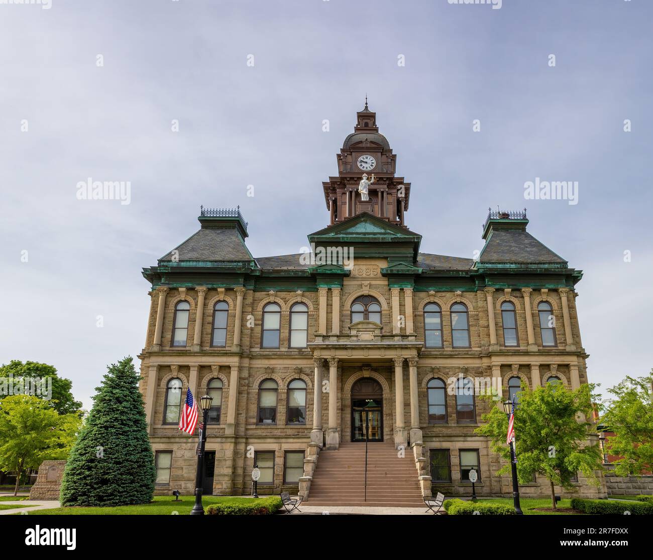 Millersburg, Ohio, USA - May 16. 2023: Holmes Country Courthouse built ...