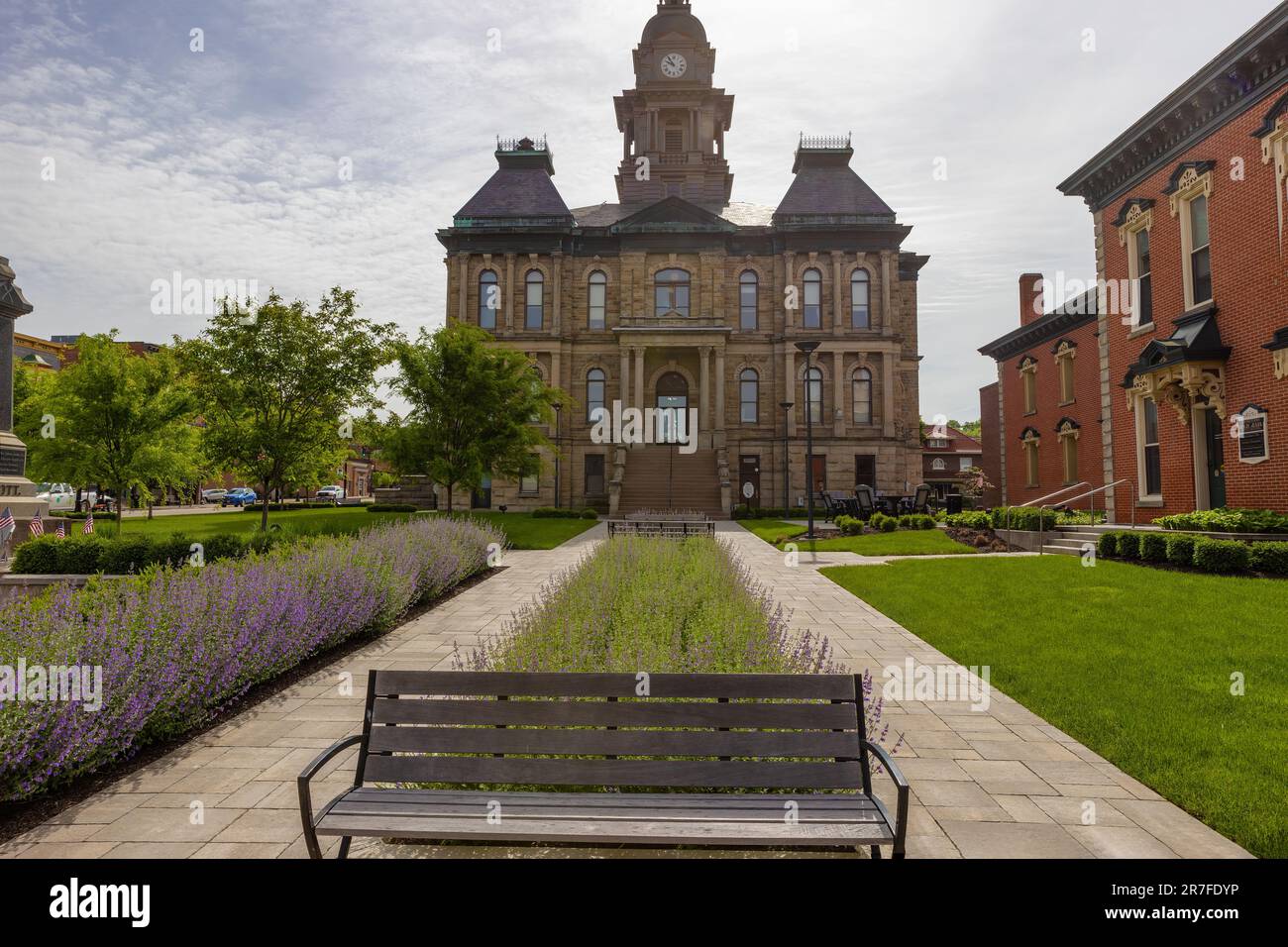 Millersburg, Ohio, USA - May 16. 2023: Holmes Country Courthouse built ...