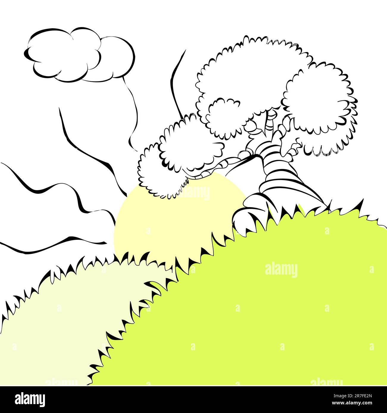 Illustration with tree Stock Vector Image & Art - Alamy